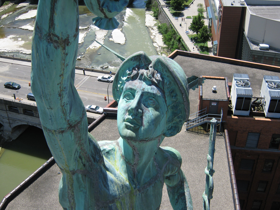 RochesterSubway.com : Rochester’s Mercury Statue, Up Close and Personal